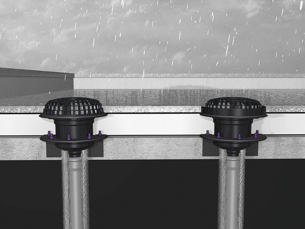 Siphons de toit plat - KESSEL - mastering water