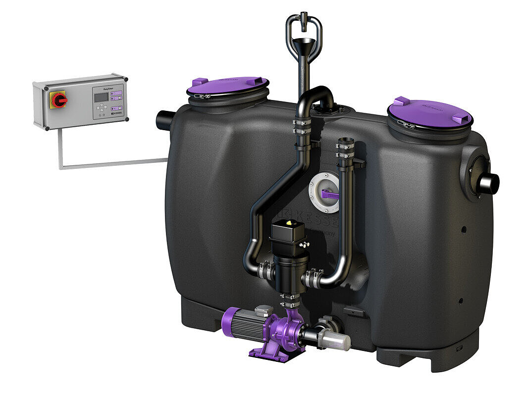 Séparateur à graisses EasyClean free Auto Mix & Pump - KESSEL